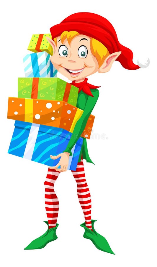Christmas Elf, Illustration Stock Vector - Illustration of ornament ...