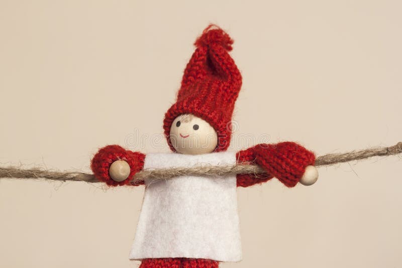 Christmas Elf stock image. Image of grain, male, rope - 106715347