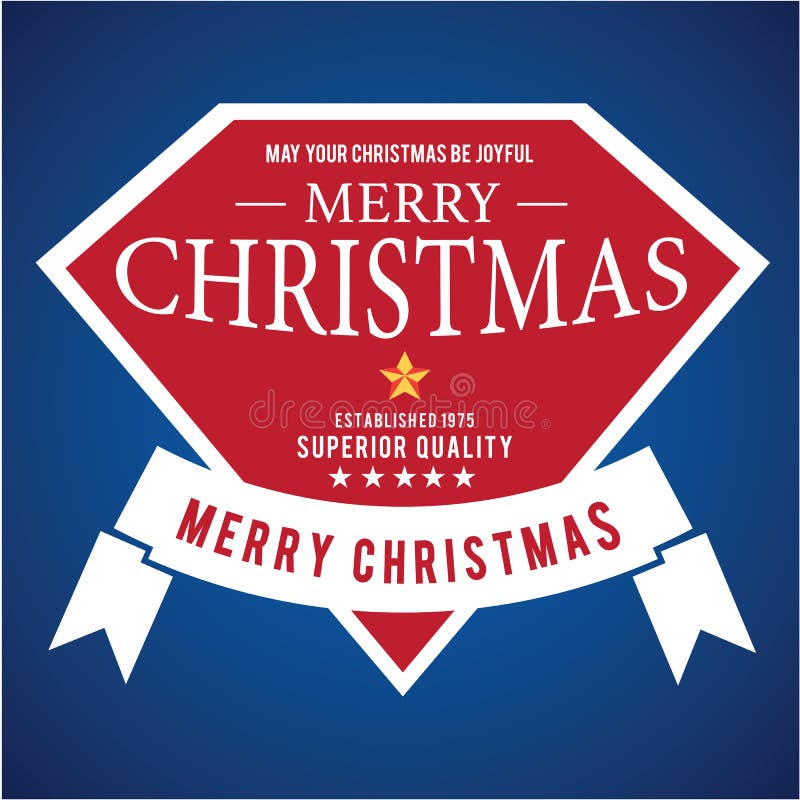 Christmas is Emblem Theme. Decorations Elements Stock Illustration ...