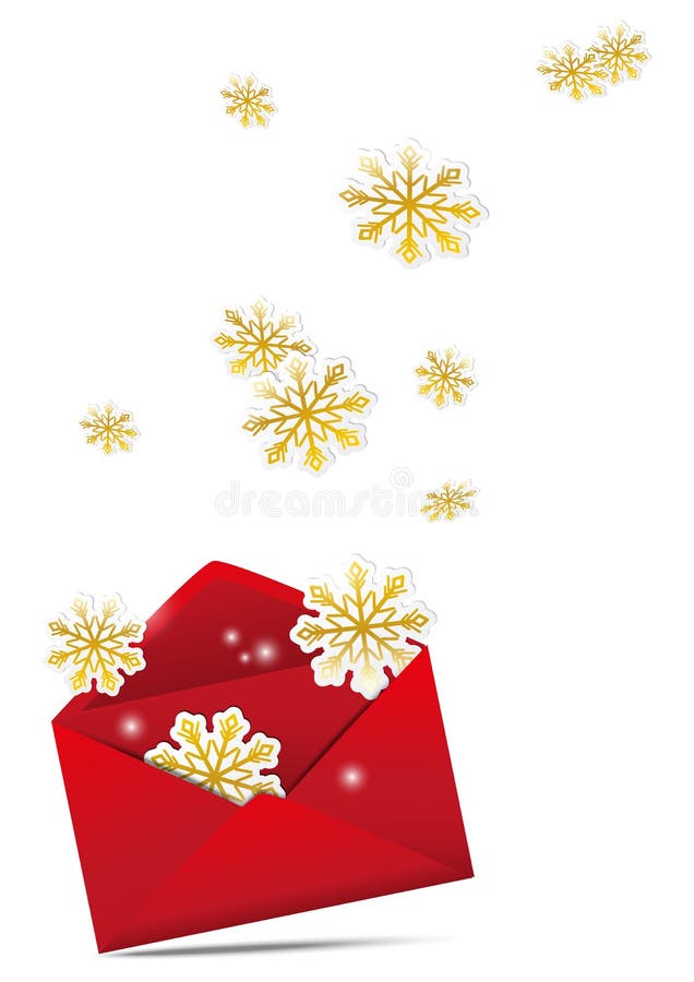 Christmas envelope stock vector. Illustration of correspondence - 26565699