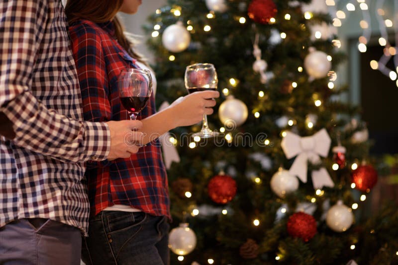 Christmas Eve at Home, Concept Stock Photo - Image of family, decorated ...