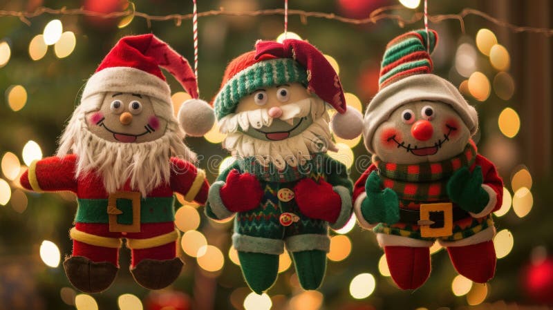 Christmas Eve Puppet Making Workshop Stock Illustration - Illustration ...