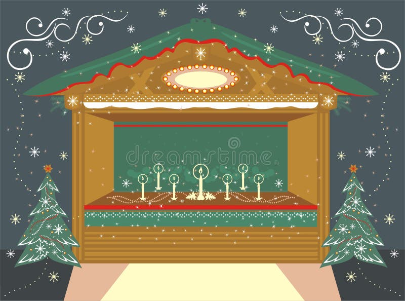 Christmas Fair stock vector. Illustration of display - 27755150