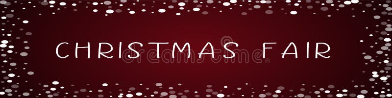 Christmas Fair Greeting Card. Stock Vector - Illustration of frost ...