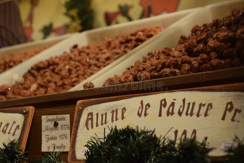 Christmas fair sweets stock image. Image of gift, frosted - 63591783