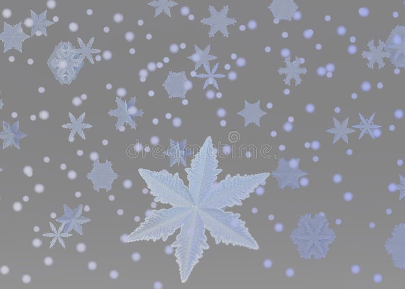 Christmas Falling Snow Isolated Background. Xmas Snow Flake Pattern ...