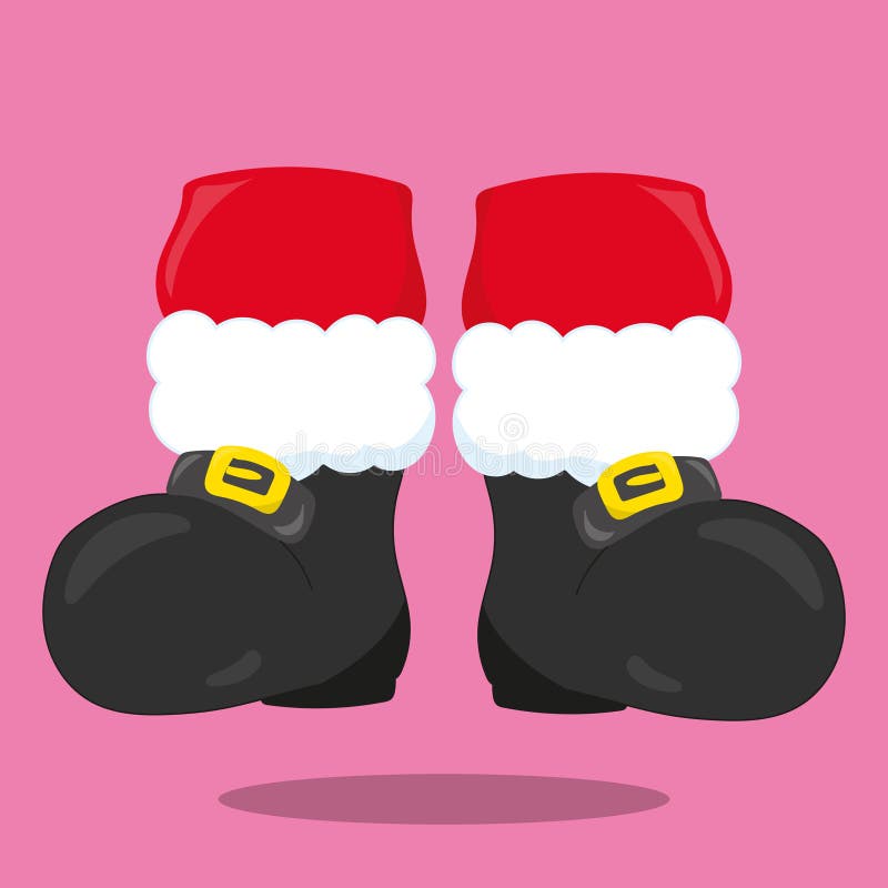 Christmas feet santa 10 stock vector. Illustration of christmas - 198984820