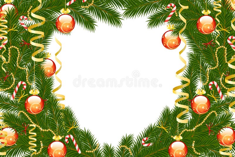 Christmas Frame stock vector. Illustration of year, copy - 34586132