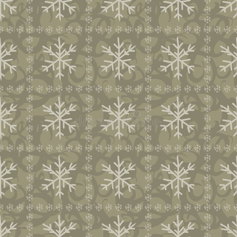 Christmas Flakes Pattern stock illustration. Illustration of ornament ...