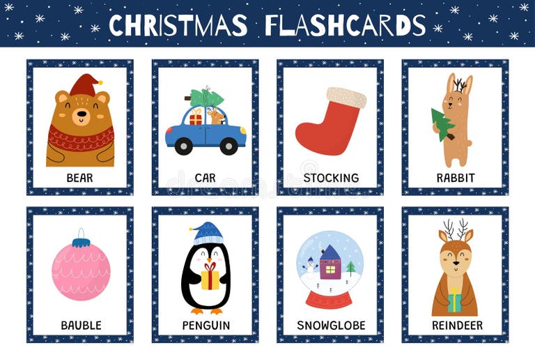 Christmas Flashcards Stock Illustrations – 79 Christmas Flashcards ...