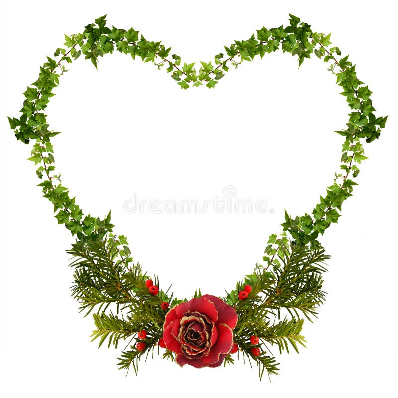 Christmas frame stock photo. Image of decorative, heart - 17352130