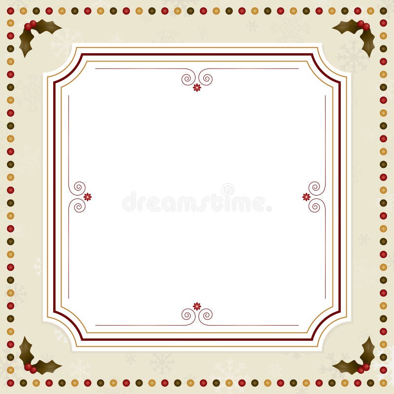 Christmas Frame Decorations Stock Vector - Illustration of copy ...