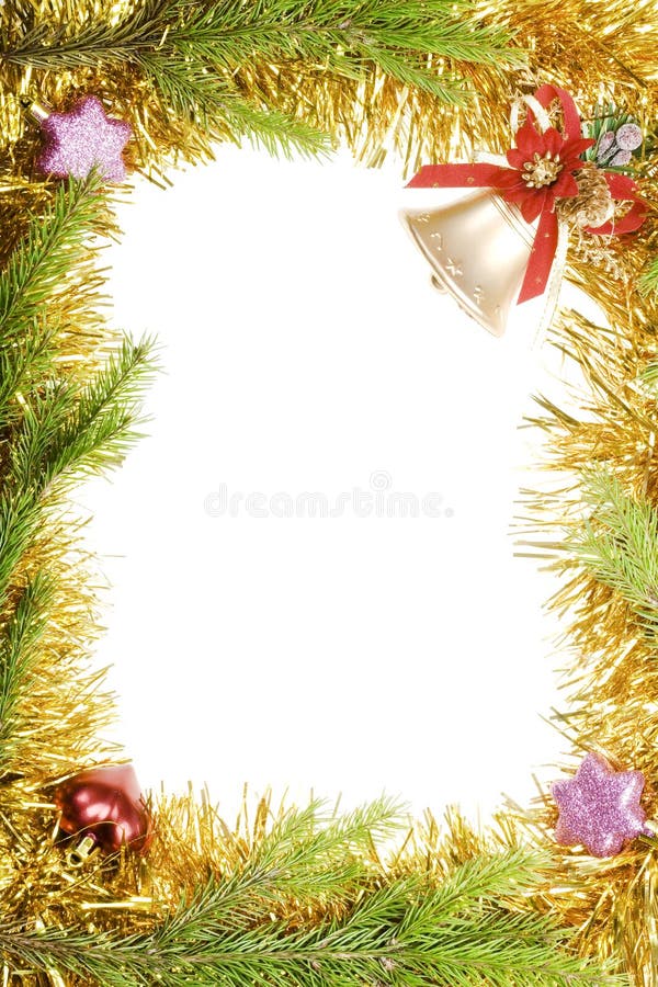 Festive Christmas frame stock illustration. Illustration of ornate ...