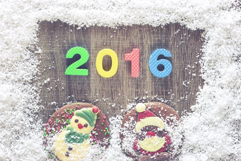 Christmas Frame with Chocolate Figure Stock Image - Image of festive ...