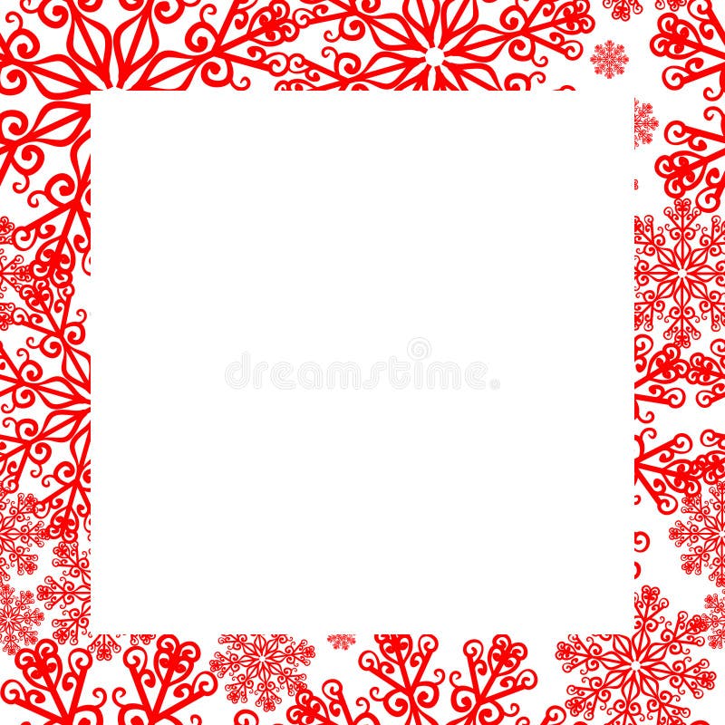 Christmas frame stock vector. Illustration of flake, border - 58179449