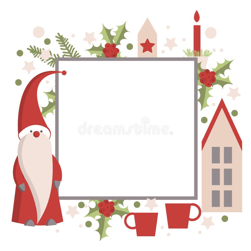 Frame with Santa Claus Theme 9 Stock Vector - Illustration of seasonal ...