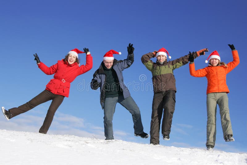Christmas fun stock photo. Image of dance, friendship - 6434134