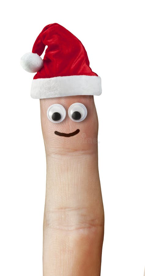 Christmas Fun Santa Finger stock photo. Image of xmas - 33857834