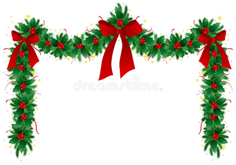 Christmas garland stock vector. Illustration of greeting - 6937701