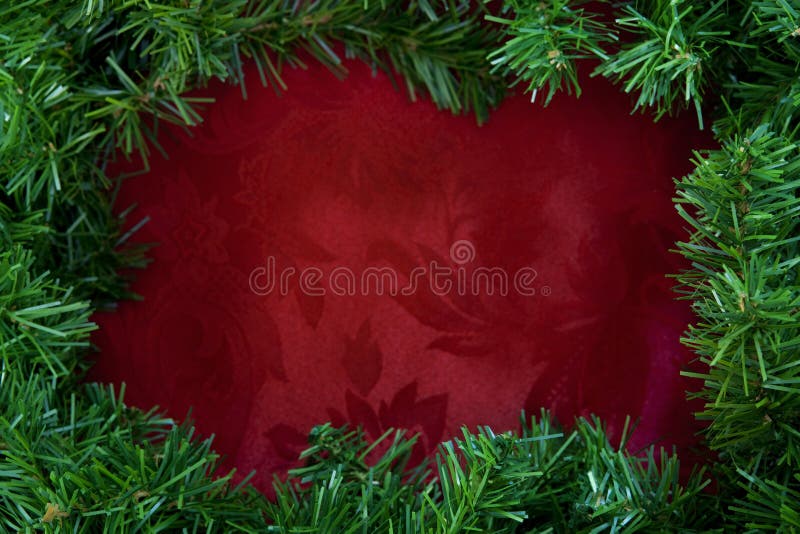 Christmas Garland Border stock image. Image of green - 15791209