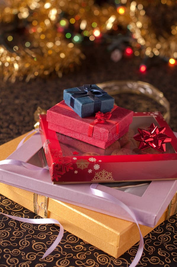 Christmas gift stock photo. Image of gift, garland, present - 27089314