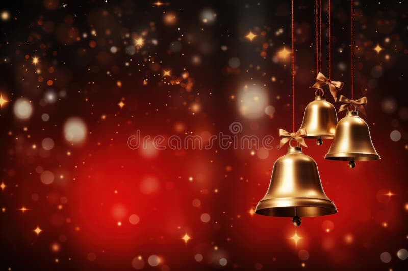 Christmas Gift Banner Bell. Generative AI Stock Illustration ...