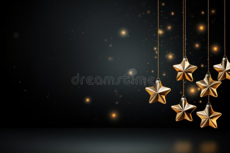 Christmas Gift Banner Stars. Generative AI Stock Illustration ...