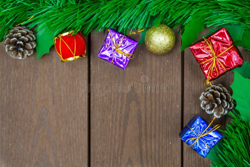 Christmas Gift Box, Decorative Objects and Christmas Tree on Woo Stock ...