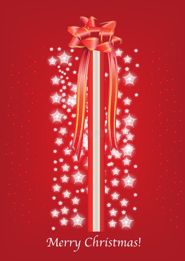 Christmas Gift Box Made of Stars Stock Vector - Illustration of ...