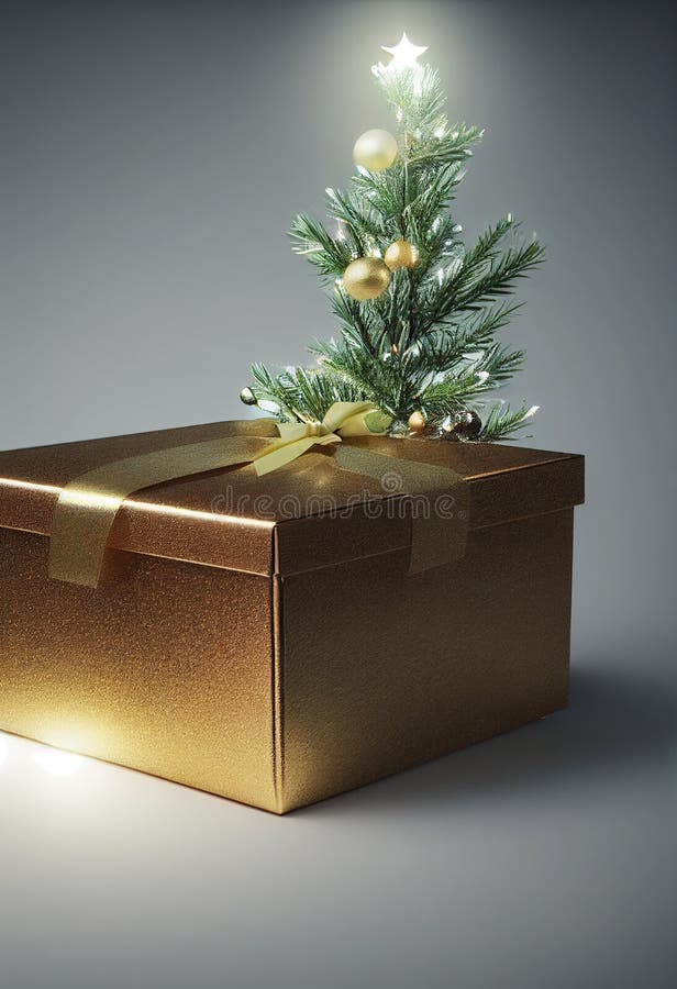 Christmas Gift Boxes in Magic Light Stock Photo - Image of surprise ...