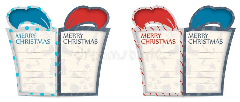 Christmas Gift Cards Design Stock Vector - Illustration of gift, happy ...
