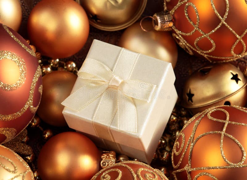 Christmas gift stock photo. Image of closeup, horizontal - 32747536