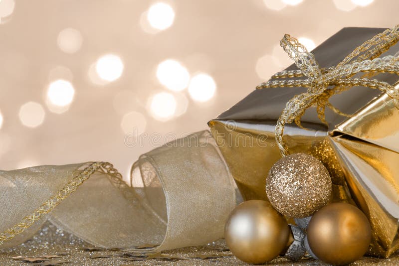 Christmas Gift and Decorations Stock Image - Image of decorations ...