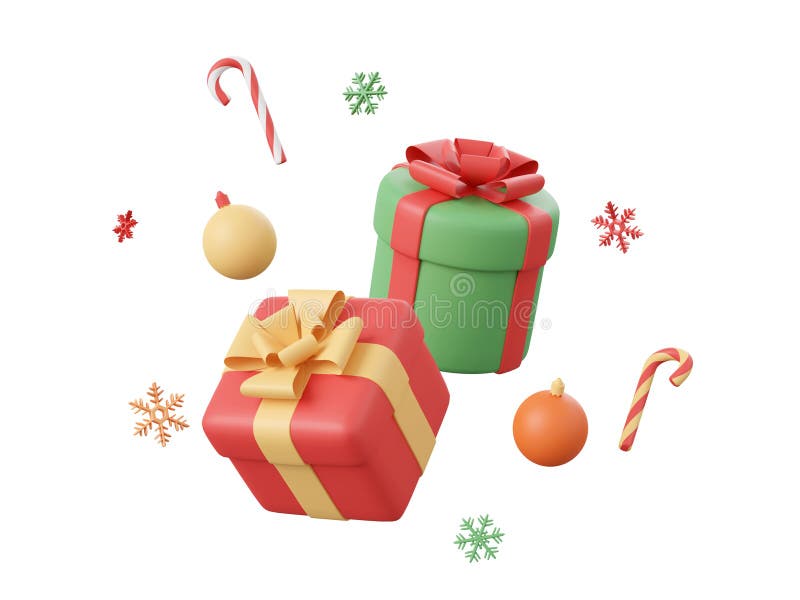 Christmas Gift and Decorations, Christmas Theme Elements Stock ...