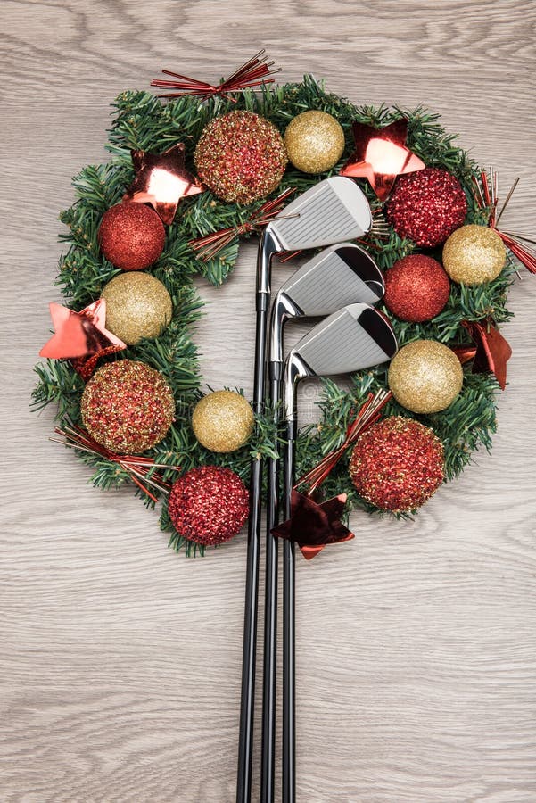 Christmas gift Golf Club stock image. Image of present - 82373459