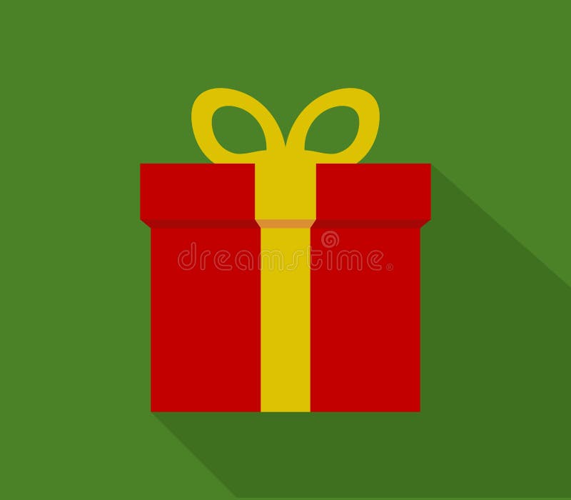Christmas Gift Icon Illustrated Stock Illustration - Illustration of ...