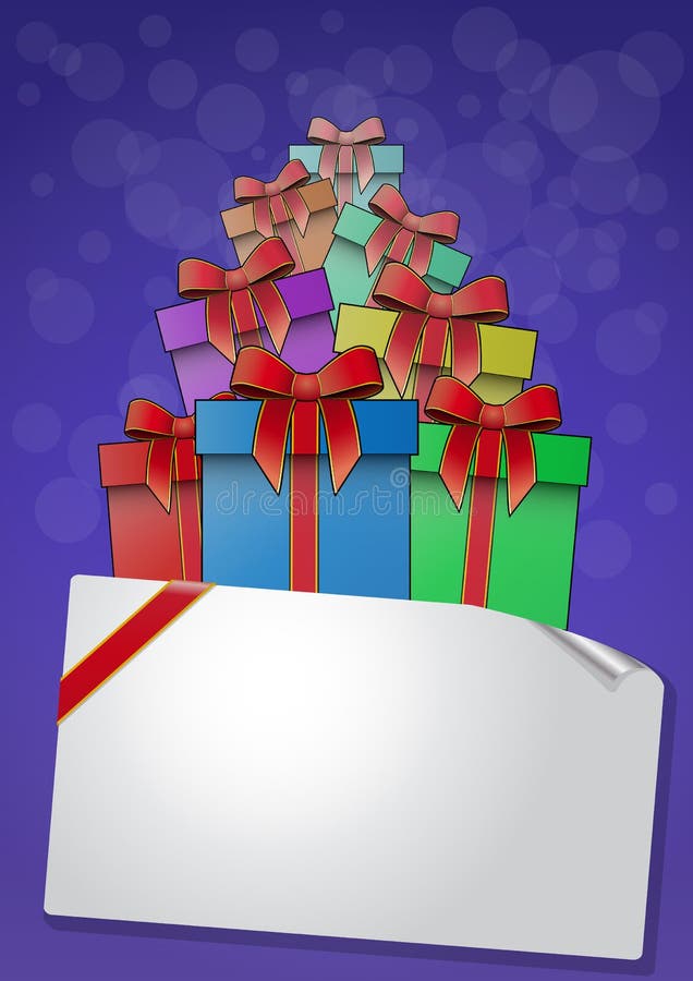 Christmas gift stock vector. Illustration of satin, blank - 47018195