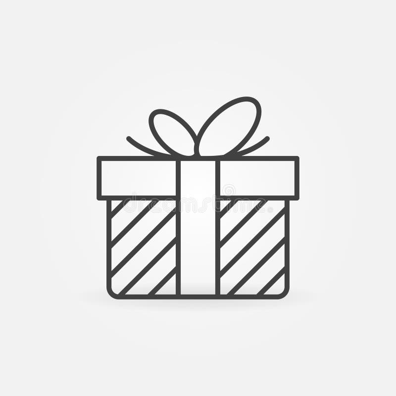 Gift Tag Outline Vector Icon. Thin Line Black Gift Tag Icon, Flat ...