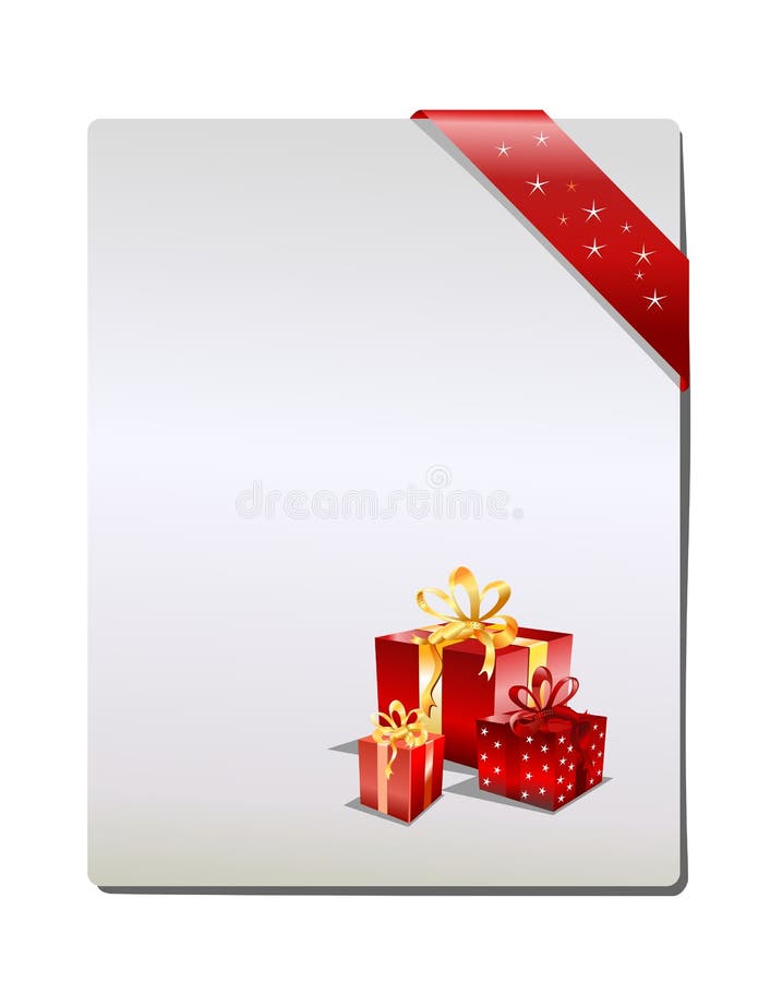 Christmas Gift Page, Vector Stock Vector - Illustration of modern ...