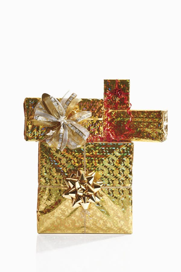 Christmas gift parcels stock image. Image of decorated - 50498087