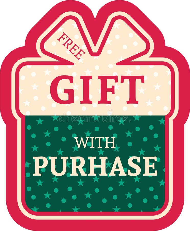 Christmas Gift. Christmas Sticker Vector Illustration Stock Vector ...