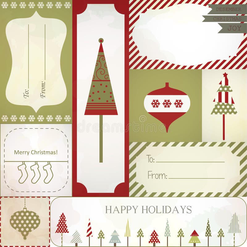 Christmas Packaging Stickers Stock Illustrations – 1,389 Christmas ...