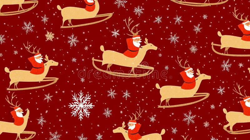 Christmas Gift Wrap Pattern, Printable, Plain Background Stock ...