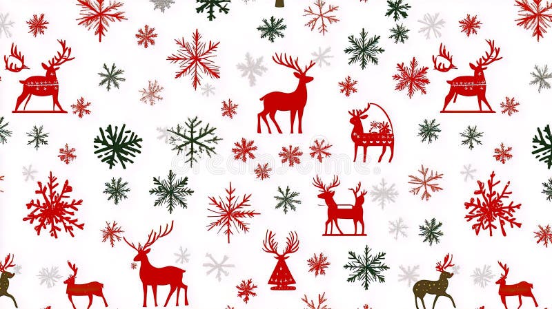 Christmas Gift Wrap Pattern, Printable, Plain Background Stock ...