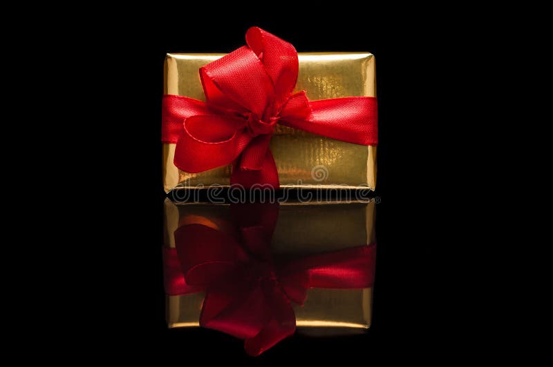 Christmas gifts, on black stock photo. Image of ornaments - 27459368
