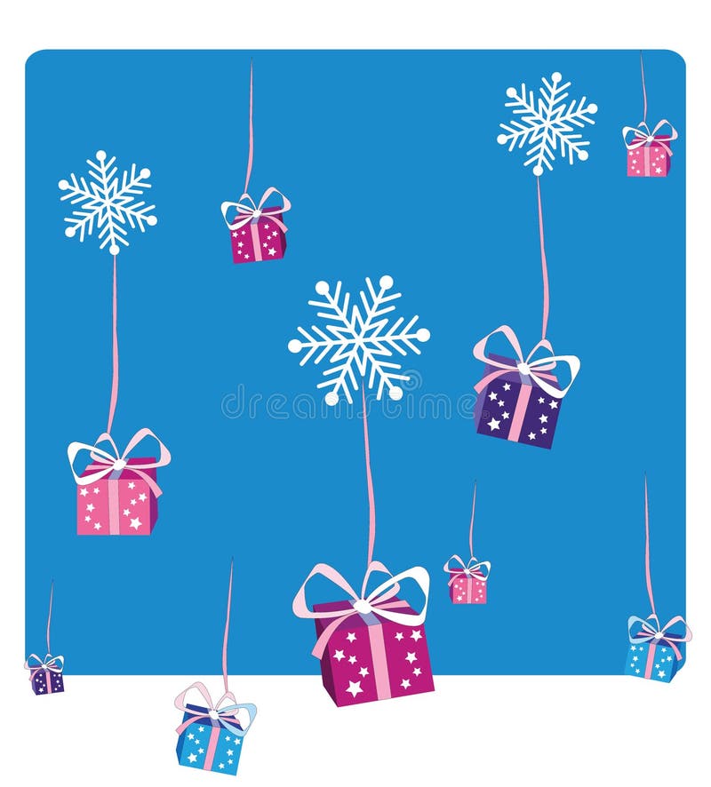 Christmas gifts falling stock illustration. Illustration of christmas ...