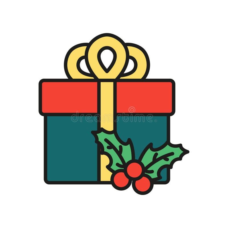 Christmas Gifts Icon Vector Basic Design Simple and Modern Stock Vector ...