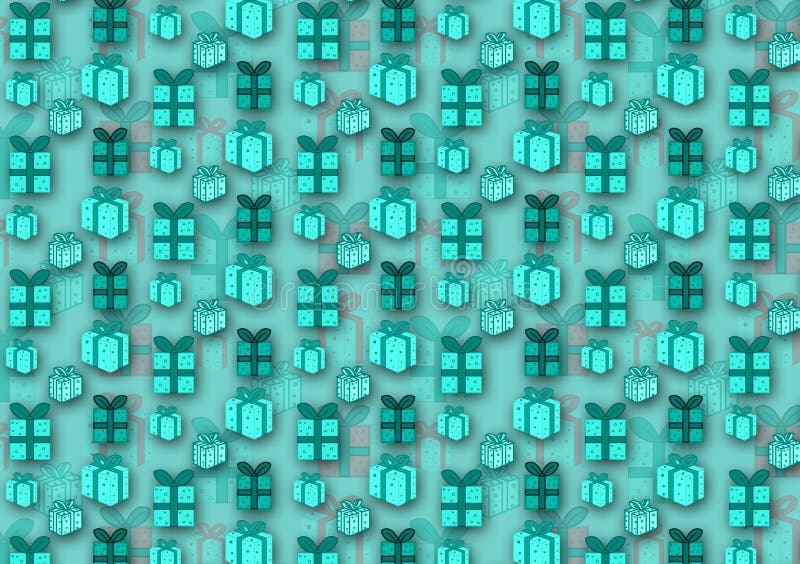 Christmas Gifts Vector Pattern for Use with Design Layouts Stock ...