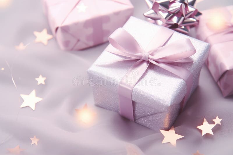 Christmas Gifts and Present in Soft Pastel Colors Design Stock ...