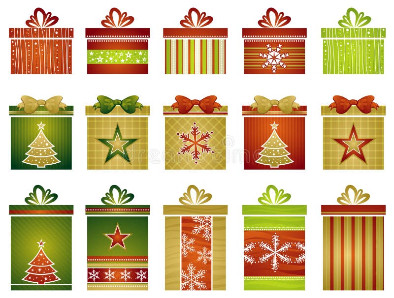 Christmas Gifts Corner Design Element Stock Vector - Illustration of ...